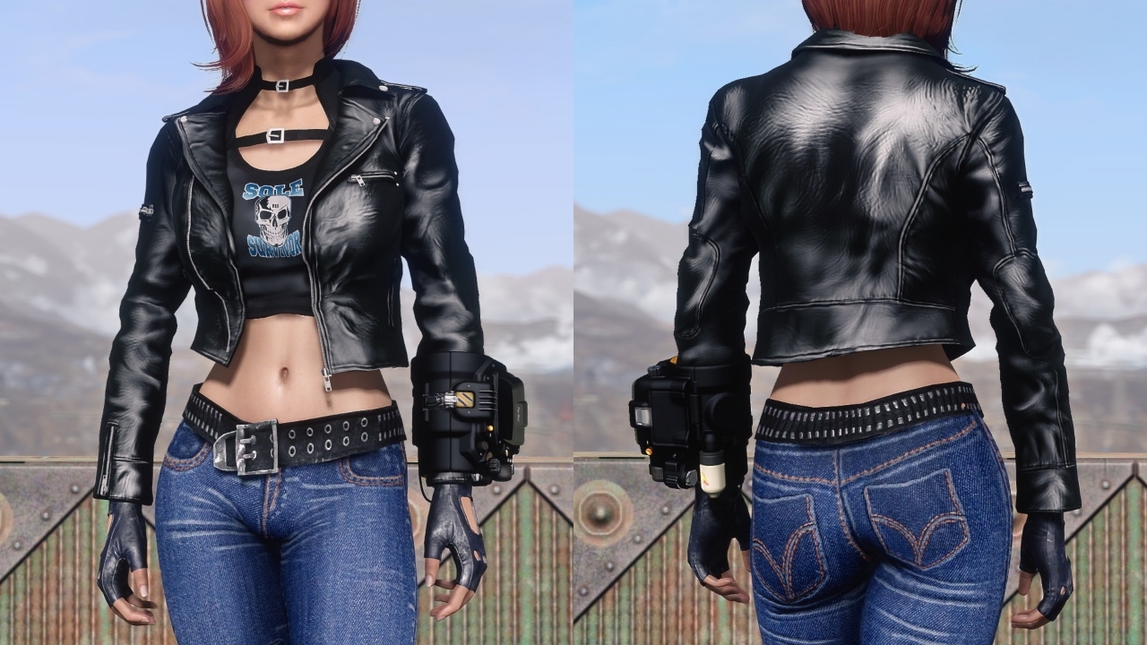【Fallout 4】Shade Girl Leather Outfits – TRE-MAGA