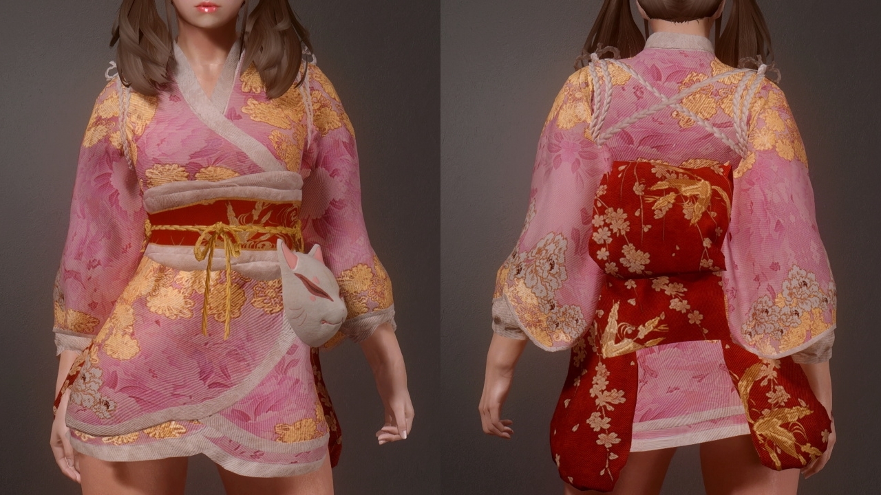 【Skyrim】BDO Mini Yukata – TRE-MAGA