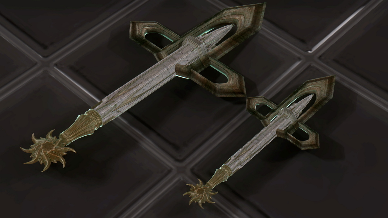 【Skyrim】Tempest Snow Elven Sword – TRE-MAGA