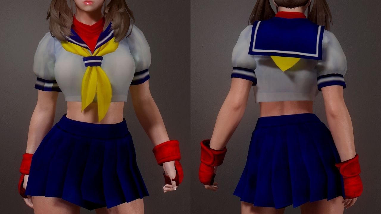 【Skyrim】Sakura SF4 Outfit – TRE-MAGA