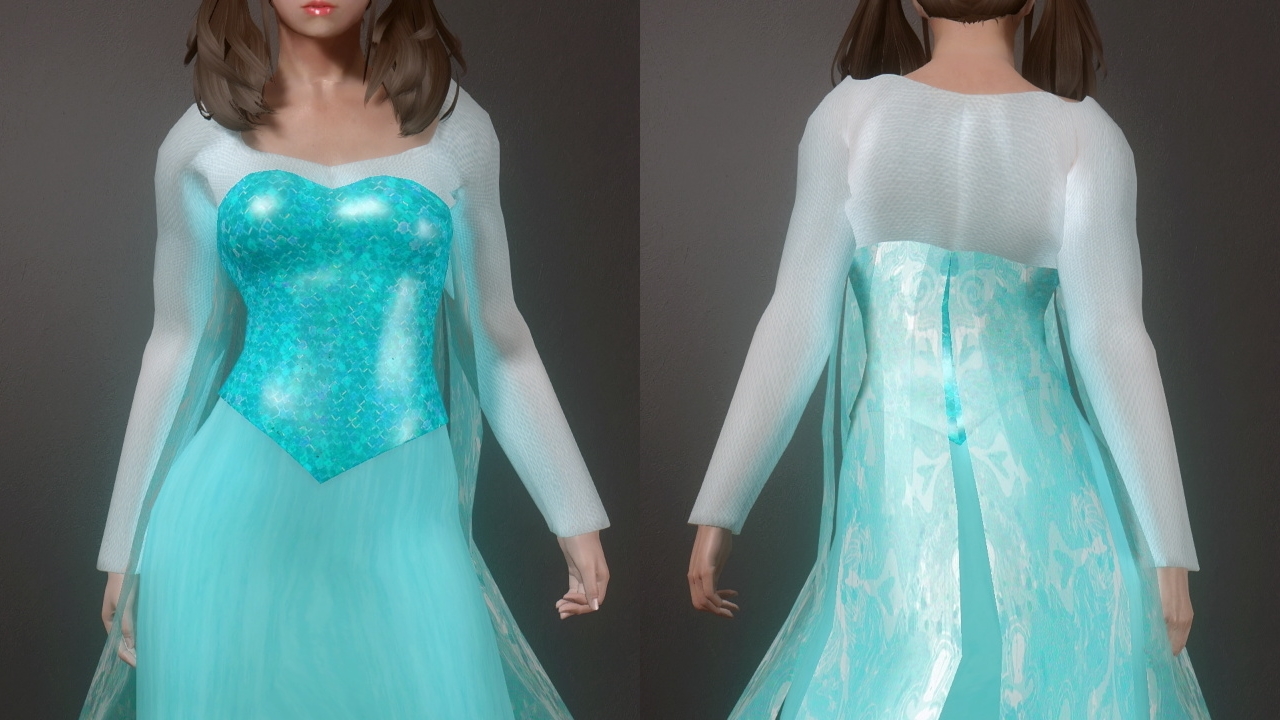 【Skyrim】Frozen Elsa Dress – TRE-MAGA