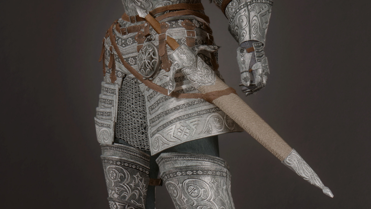 【Skyrim SE】MHW:I Silver knight layered armor – TRE-MAGA