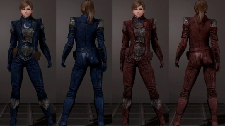 【Skyrim SE】Moonlight Blue Mavari Armor – TRE-MAGA