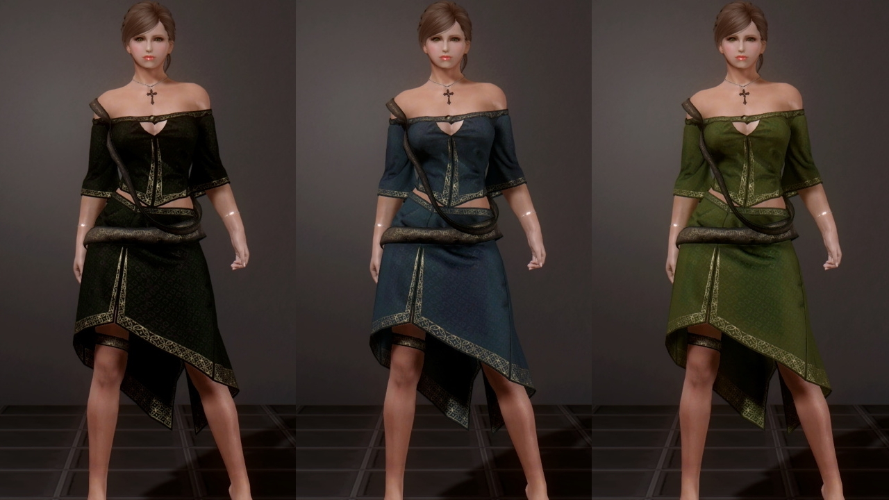 【Skyrim SE】Wilderness Witch Outfit Recolor – TRE-MAGA