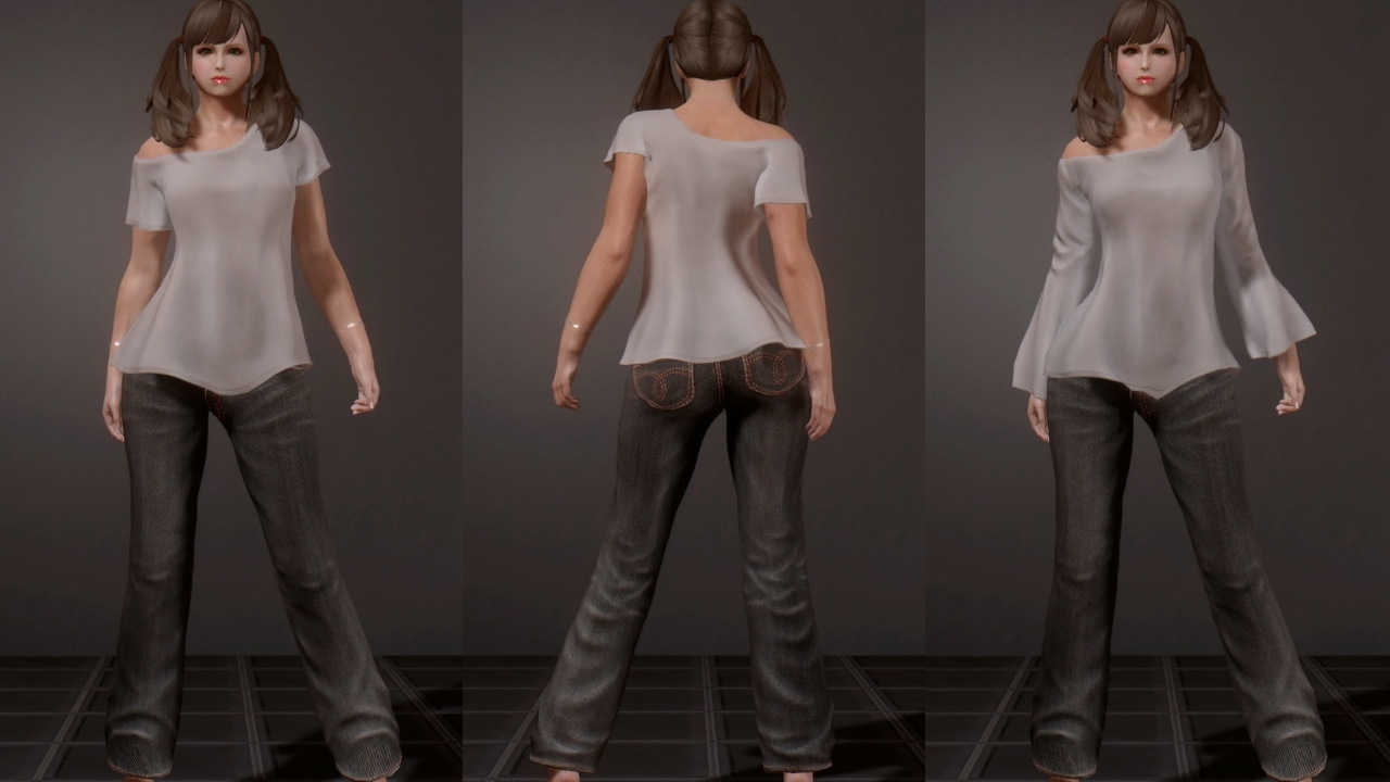 【Skyrim】Hepsy Basic Wears (Tee+Jeans 2) – TRE-MAGA