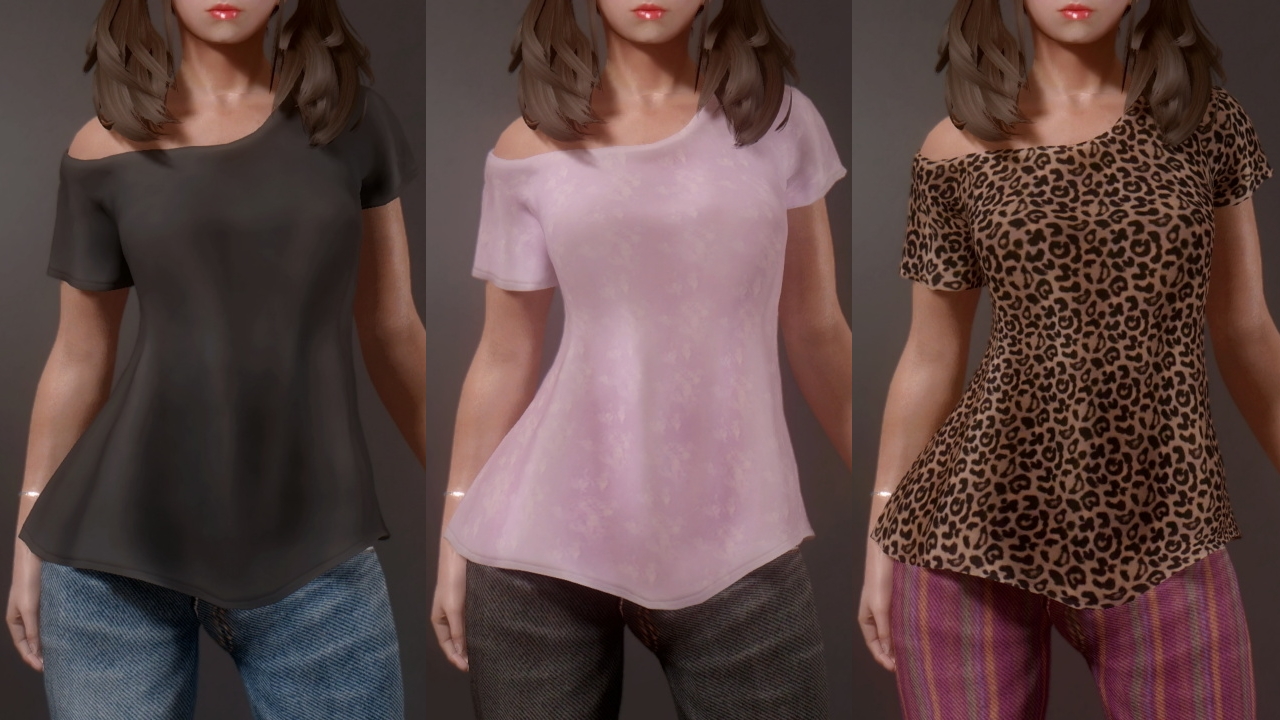 【Skyrim】Hepsy Basic Wears (Tee+Jeans 2) – TRE-MAGA