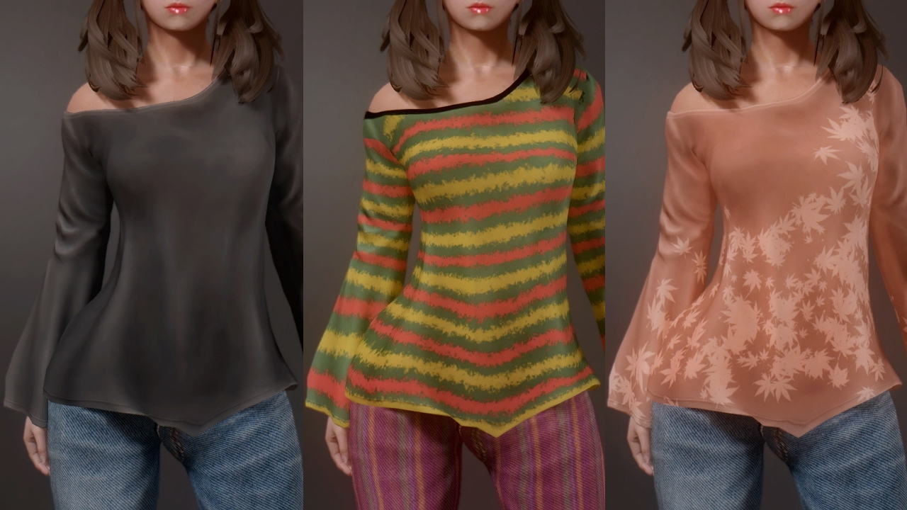 【Skyrim】Hepsy Basic Wears (Tee+Jeans 2) – TRE-MAGA