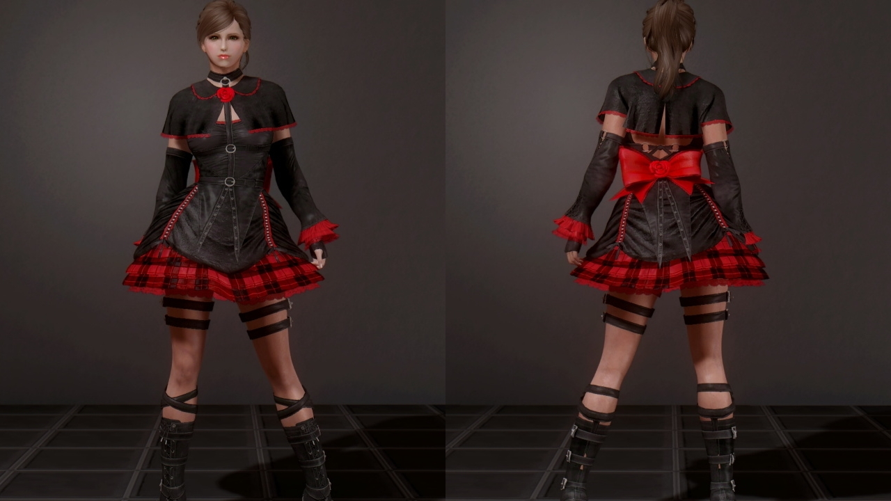 【Skyrim SE】BM Gothic Dress – TRE-MAGA