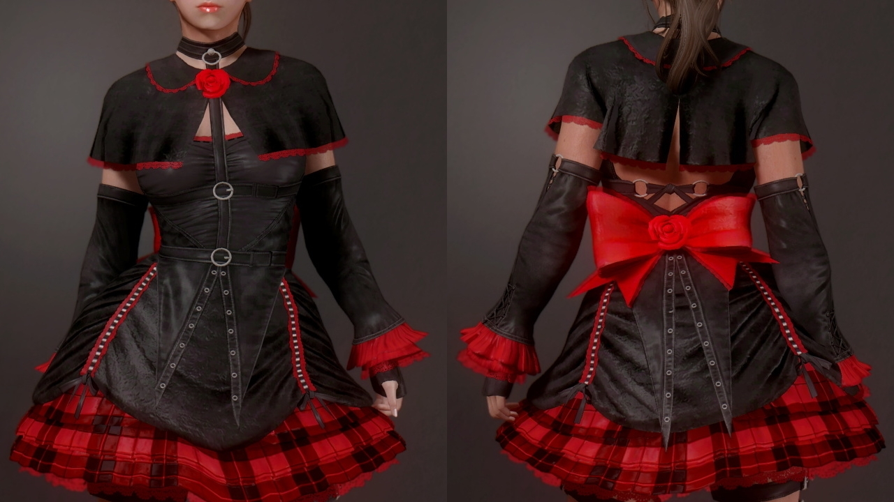 【Skyrim SE】BM Gothic Dress – TRE-MAGA