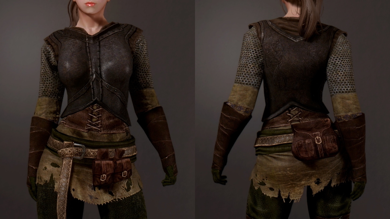 【Skyrim SE】Mercenary Light Iron Armor – TRE-MAGA