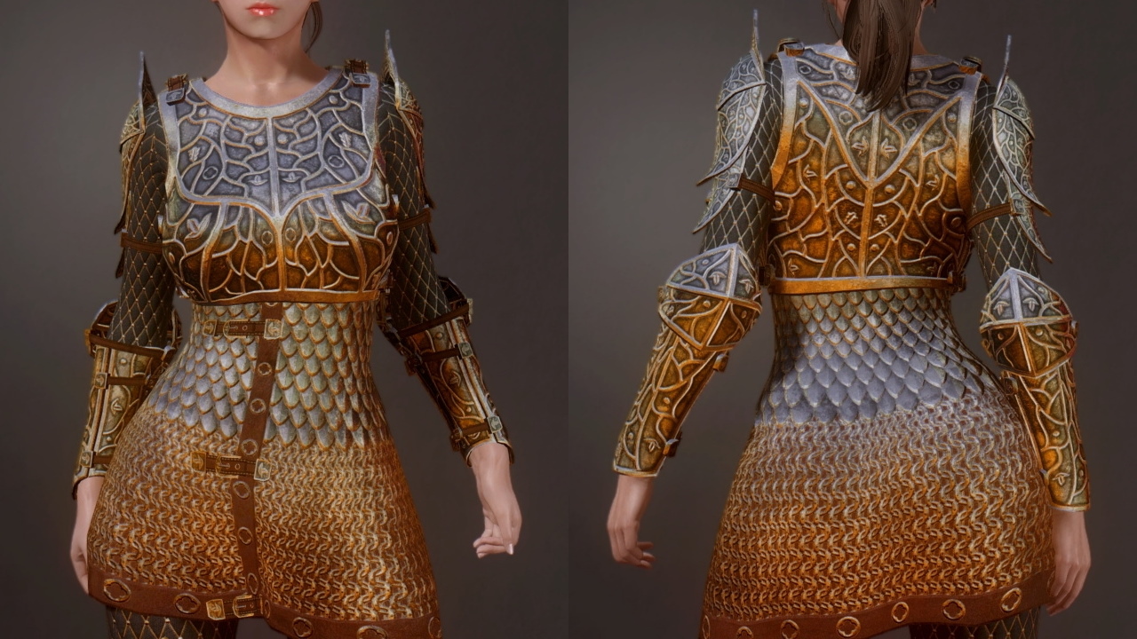【Skyrim SE】Newmiller fancy plate armor – TRE-MAGA