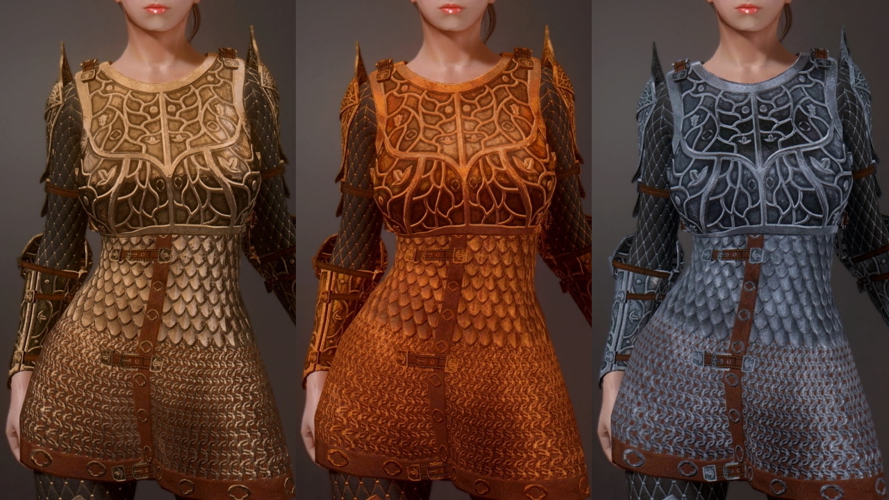 【Skyrim SE】Newmiller fancy plate armor – TRE-MAGA