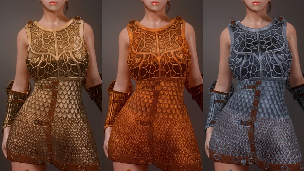 【Skyrim SE】Newmiller fancy plate armor – TRE-MAGA