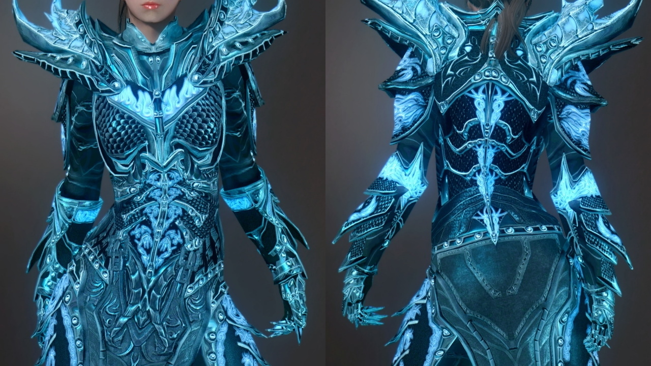【Skyrim SE】Blue Frost Daedric set – TRE-MAGA