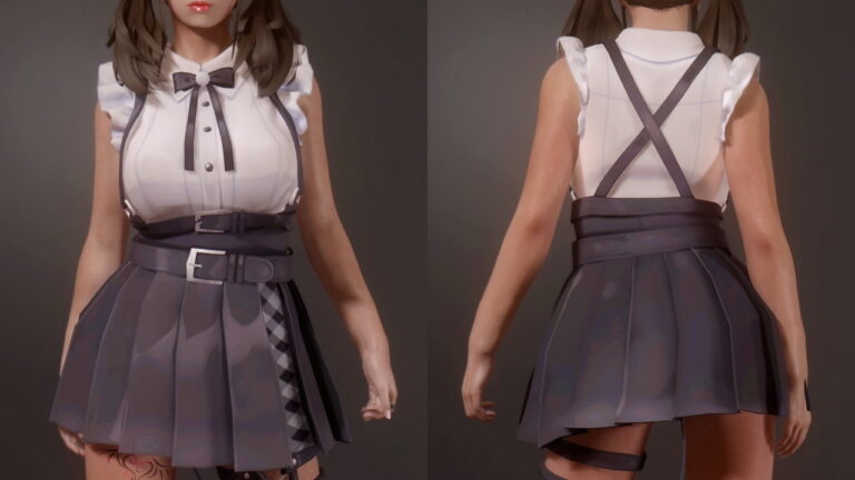 【Skyrim SE】Hololive Tokoyami Towa Girly Outfit – TRE-MAGA